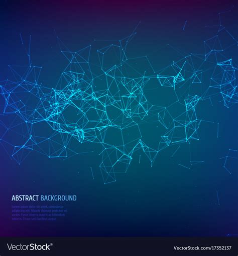 Abstract Particles And Lines Royalty Free Vector Image