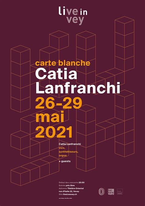 Carte Blanche à Catia Lanfranchi Live In Vevey