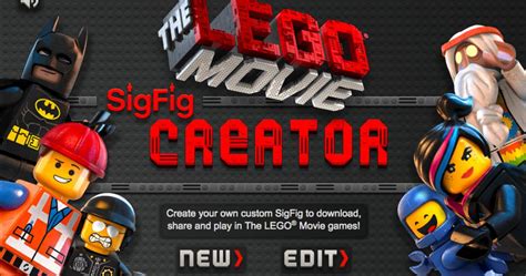 The Lego Movie Launches Sigfig Character Creator Website