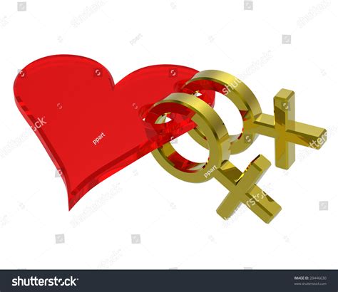 Two Gold Female Sex Symbol Red Stock Illustration Shutterstock