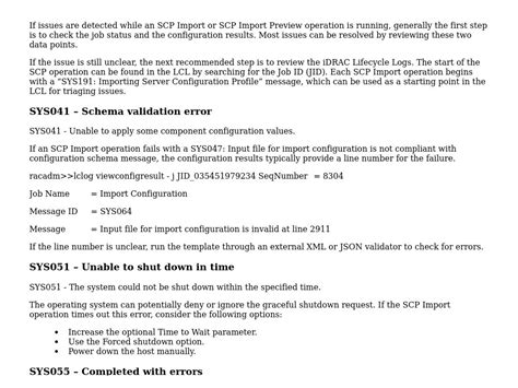 Common Issues Server Configuration Profiles Reference Guide Dell Technologies Info Hub