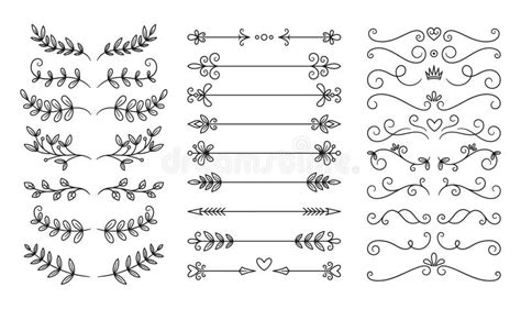 Elegant Underlines Clipart