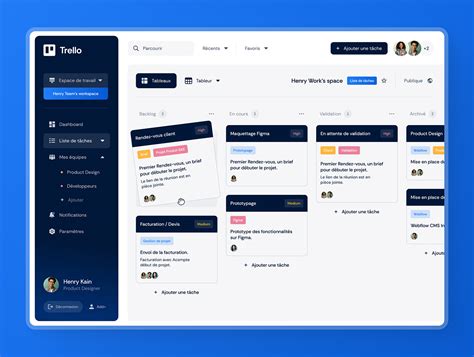 Dashboard Uiux Trello Behance Dashboard Uiux Trello Behance