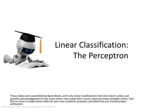 pdf linear classification the perceptron · 2020 01 29 · linear
