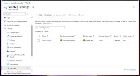 How To Set Up Azure Vnet To Vnet Peering With Powershell Cloudspress