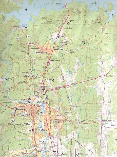 Business Map Of Redding Ca