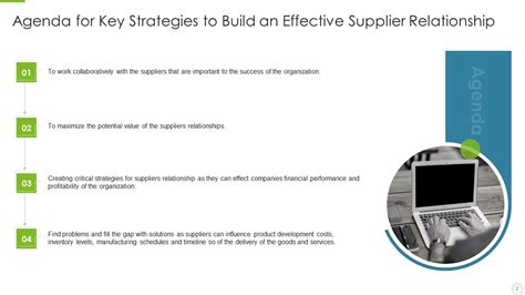 Key Strategies To Build An Effective Supplier Relationship Powerpoint Presentation Slides