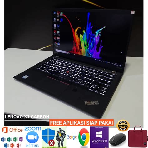 Jual Lenovo X Carbon Intel Core I Gen Ram Gb Ssd Gb Fingerprint Windows Shopee
