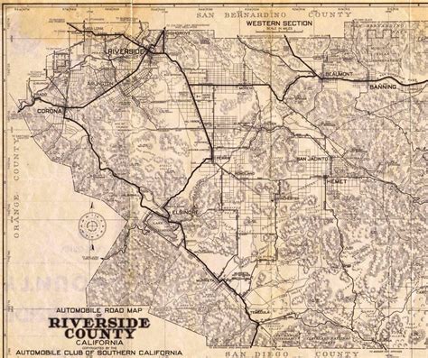 Map Of Riverside County In California