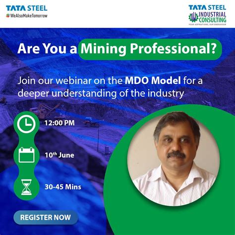 Join The Tsic Knowledge Series Webinar Tata Steel Industrial Consulting Posted On The Topic