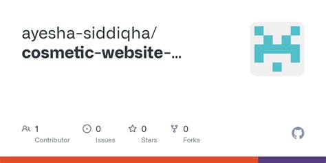 Github Ayesha Siddiqhacosmetic Website Template