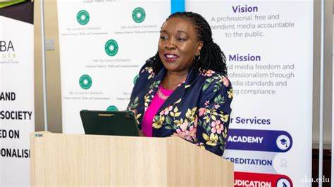 Our Dean Prof Nancy Booker Made The Opening Remarks At Media Council Of Kenyas Training For