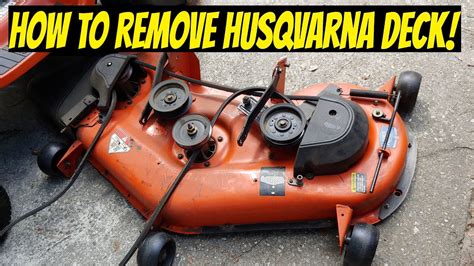 Husqvarna Lawn Mowertractor Remove Deck Yth24v48 Detailed 2025 Tutorial Youtube