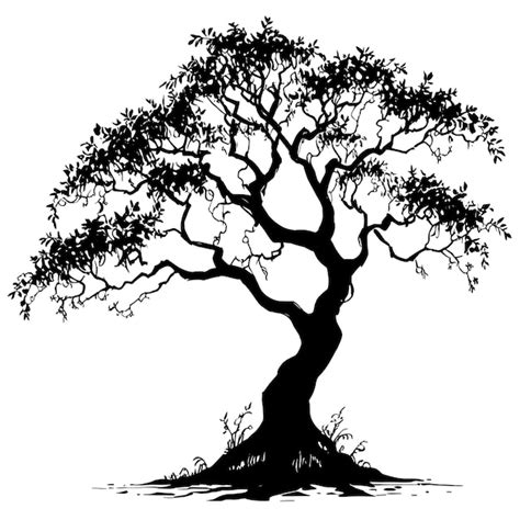 Black Tree Silhouette No Background