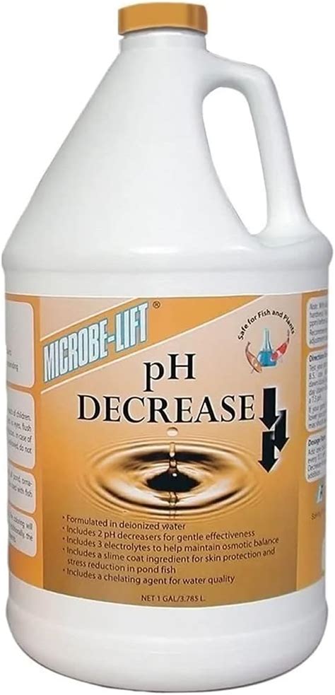 Pond Ph Decrease Gallon Pond Water Treatments Patio