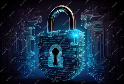 Premium Photo Cyber Security Lock Internet Technology Concept Of Cybersecurity And Data