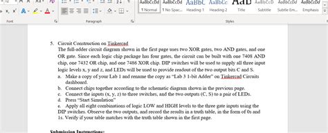Solved Lab 3 1 Bit Adder The Objective Of This Lab Is To