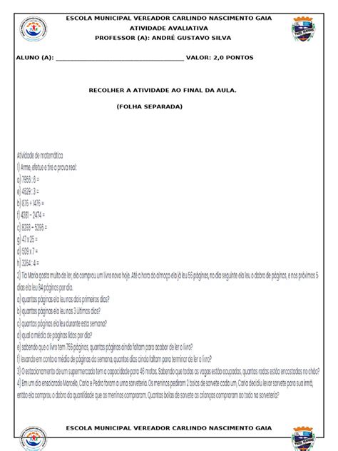 Atividade 7 E 8 Ano Pdf