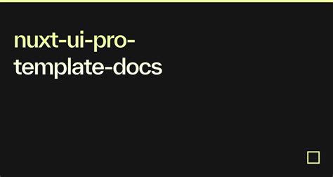 Nuxt Ui Pro Template Docs Codesandbox