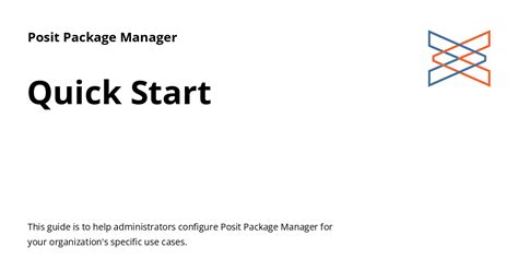 Quick Start Posit Package Manager