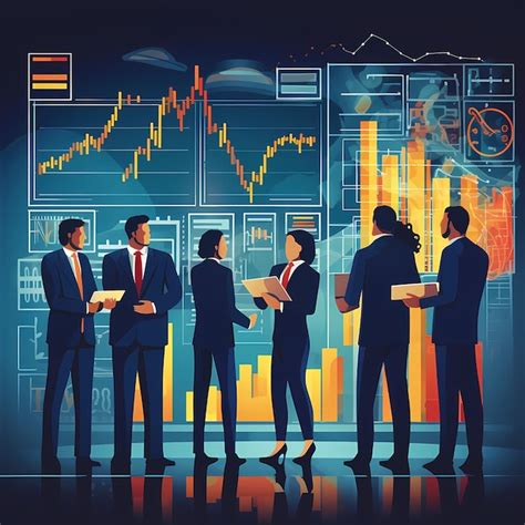 Premium Photo Businessman Pointing Arrow Graph Growth And Financial Network Connection