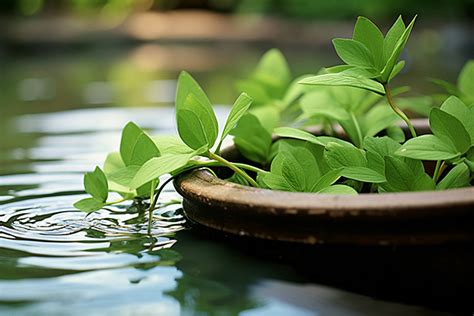 녹색 잎이 있는 화분에 물을 주고 있다 나뭇잎 물 장식 배경 일러스트 및 사진 무료 다운로드 Pngtree