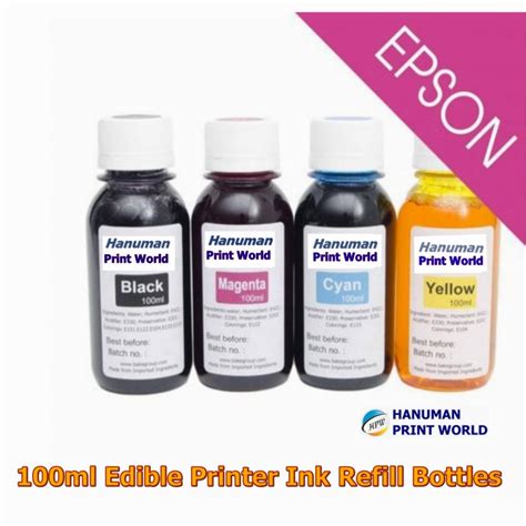 100ml Edible Printer Ink Refill Bottles At ₹ 499 Piece Photo Cake Printer In Hyderabad Id