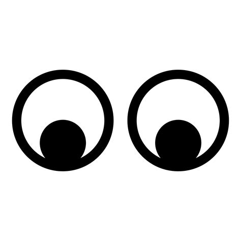 Two Eyes Clipart Black And White