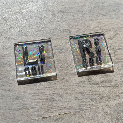Clear Holographic Square Markers Etsy