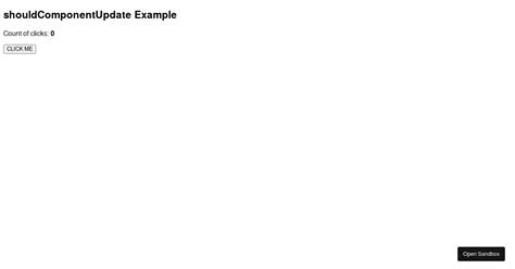 React Shouldcomponentupdate Codesandbox