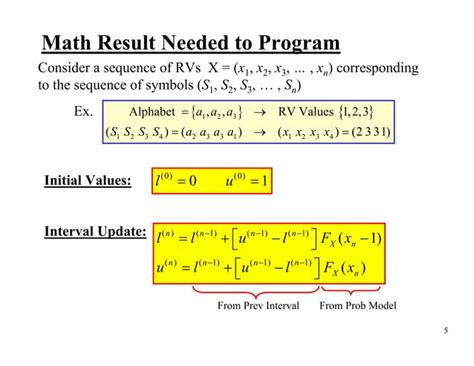 Ch 04 Arithmetic Coding Ppt Ppt