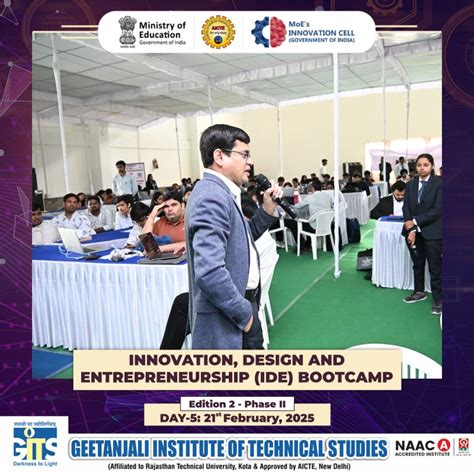 Idebootcamp2025 Gitsudaipur Innovation Entrepreneurship