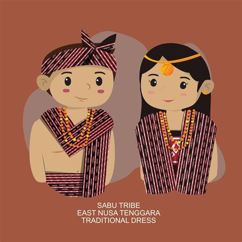 Premium Vector Sabu Traditional Clothes From East Nusa Tenggara Indonesia
