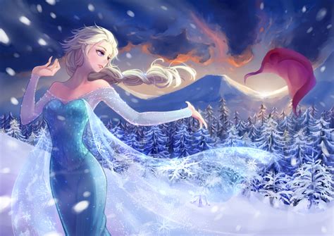 Elsa Frozen Drawn By Silversirius Danbooru