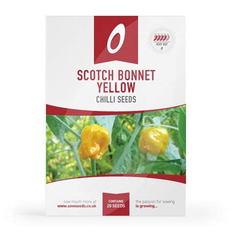 Chilli Pepper Scotch Bonnet Yellow Seeds Quality Seeds From Sow Seeds Ltd