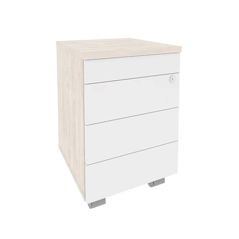 Тумба мобильная Tip On Onix O Tm 3 Tip Денвер светлый белый купить за 14 596 ₽ для офиса в
