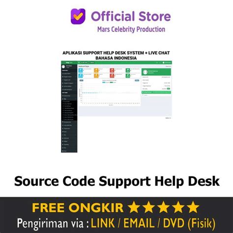 Jual Source Code Aplikasi Support System Atau Tiket Support Help Desk
