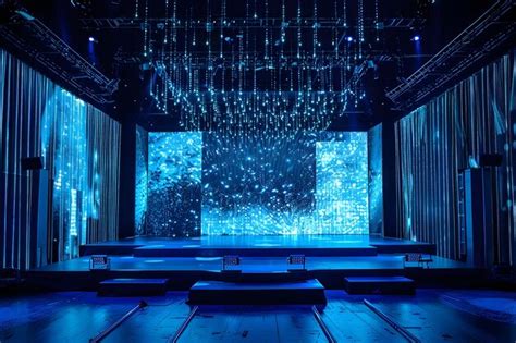 Captivating Kinetic Sculpture Illuminating The Central Stage With LED