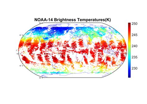 noaa 14 brightness temperatures observation data set noaa 15
