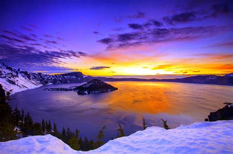 Winter Sunset Desktop Backgrounds