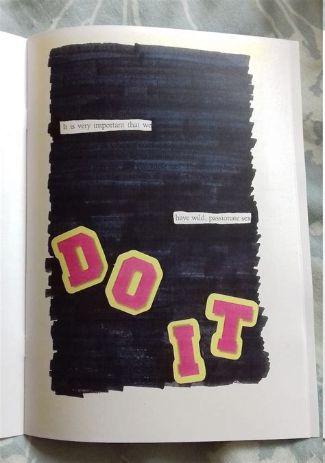 Sex Poems A Blackout Poetry Zine Etsy