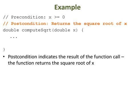 Preconditions Postconditions And Assertions Ppt Download