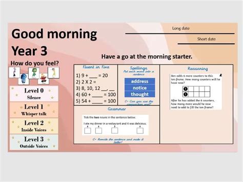 Morning Starter Tasks Year 3 Teaching Resources