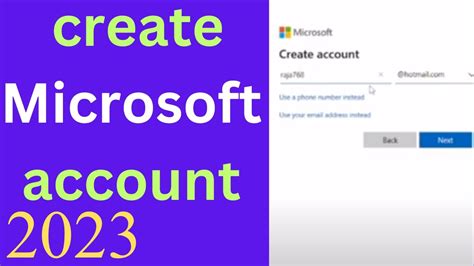 Microsoft Account Kaise Banaye 2023 How To Create Microsoft Account