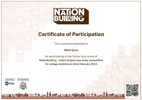 nikhil sarve on linkedin achievement nationbuilding