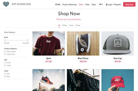 Product Filter Strikingly Help Center