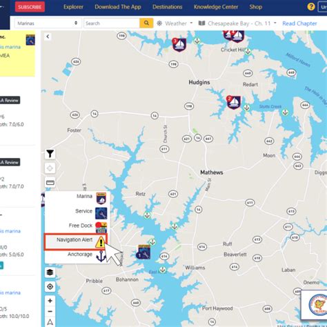 Reporting Navigation Alerts Waterway Guide