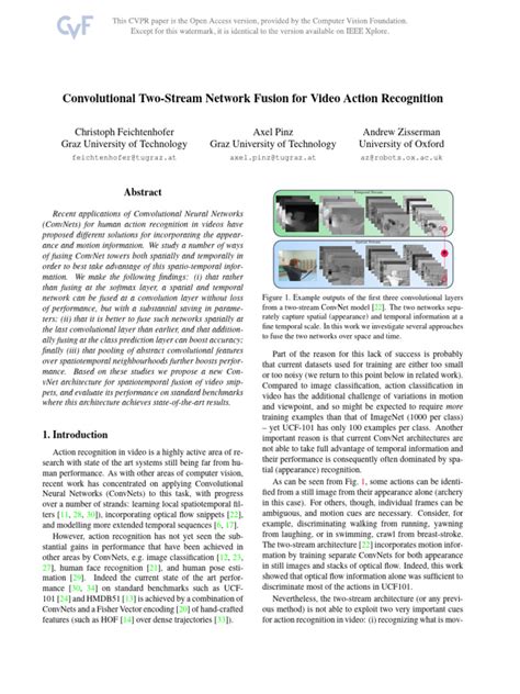 feichtenhofer convolutional two stream network cvpr 2016 paper pdf