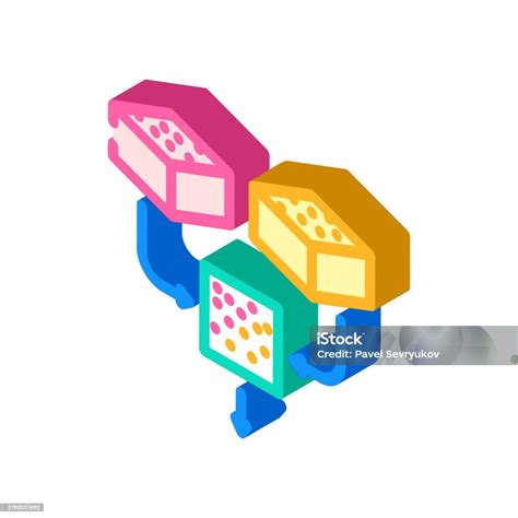 교육 데이터 기계 학습 아이소 메트릭 아이콘 벡터 일러스트 레이 션 3차원 형태에 대한 스톡 벡터 아트 및 기타 이미지 3차원 형태 가능성 개선 Istock
