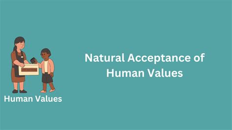 Natural Acceptance Of Human Values